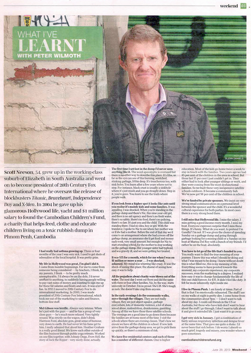 What I've learnt with Scott Neeson | Cambodian Children's Fund